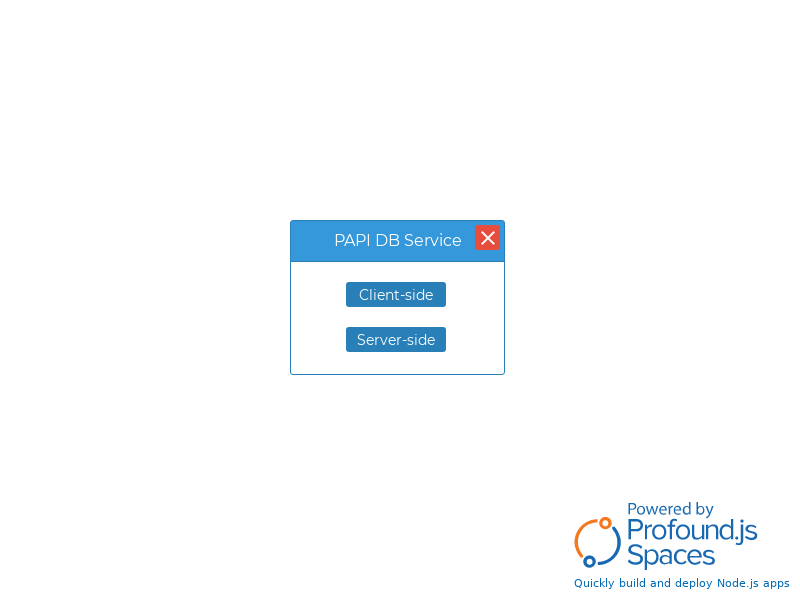 Profoundjs Spaces Papi Database Service