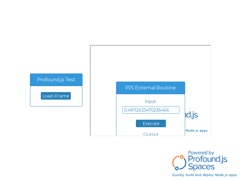 Profound.js Spaces - PJS iFrame Widget