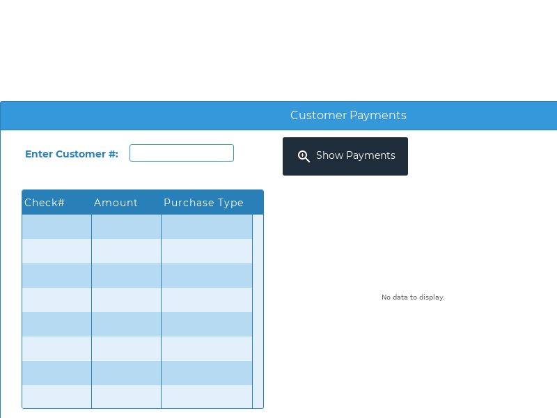 Profound Js Spaces Customer Payments Interface