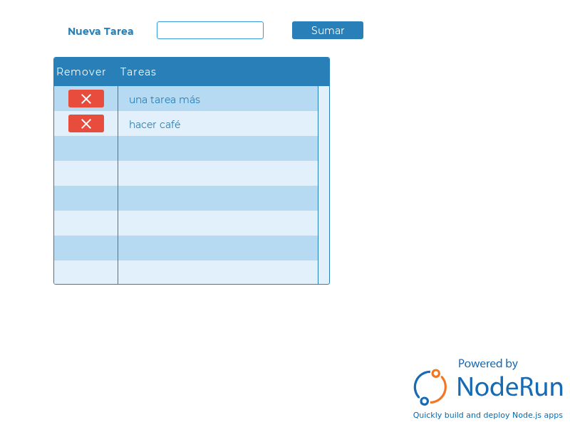 Profound.js Spaces - lista de tareas
