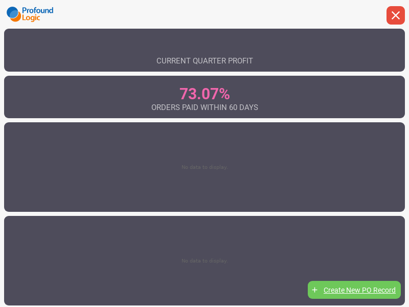 Profound.js Spaces - Example Purchase Order System
