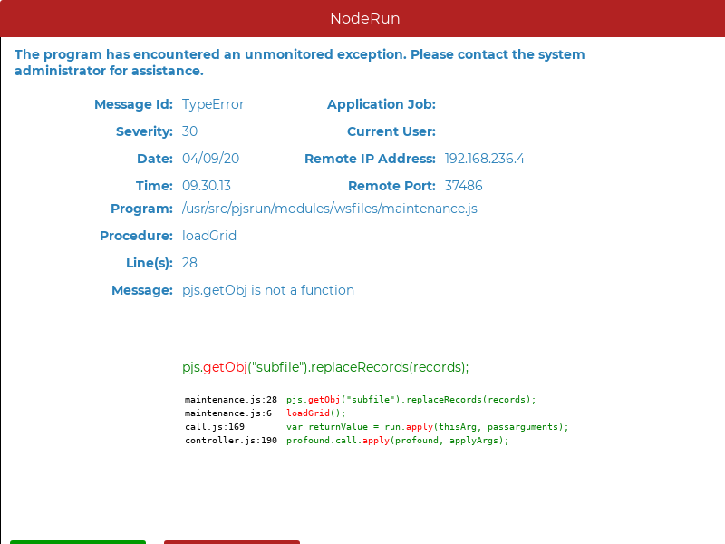 Profound Js Spaces Crud With Search 2